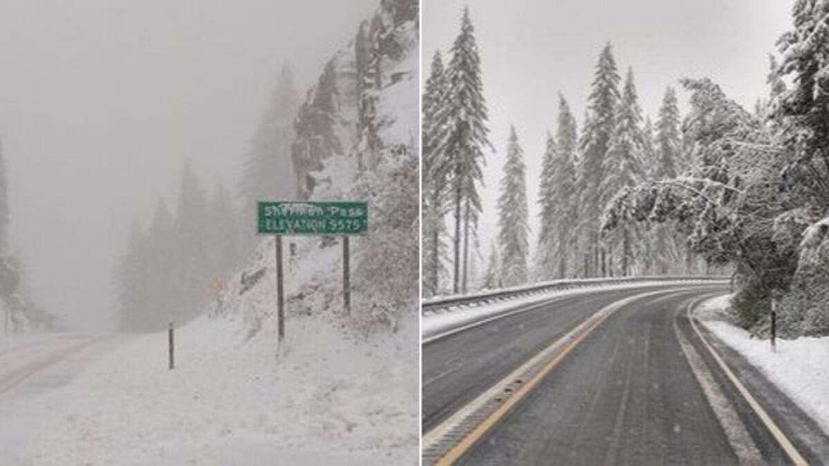 WSDOT: More than four inches of snow falls at Sherman Pass