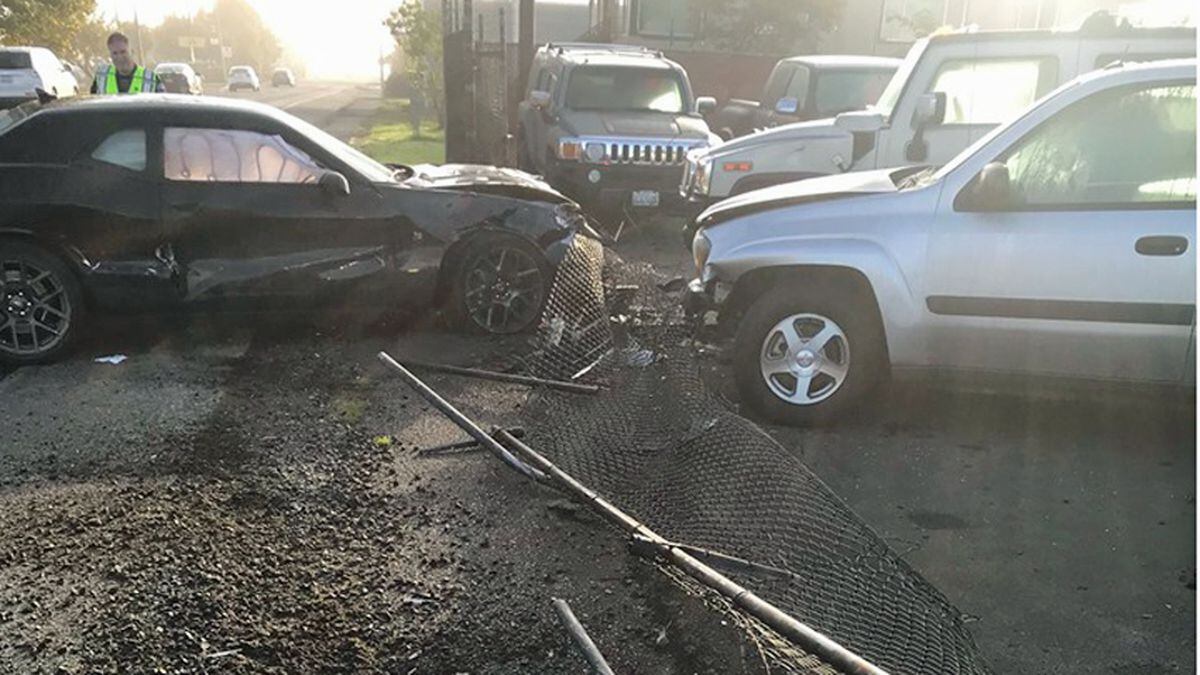 Police: Driver loses control after stomping on gas pedal, causing multi ...